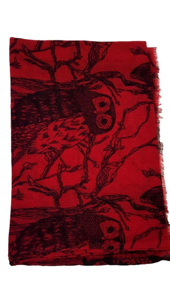 Colorful lightweight wool | Orange Scarf